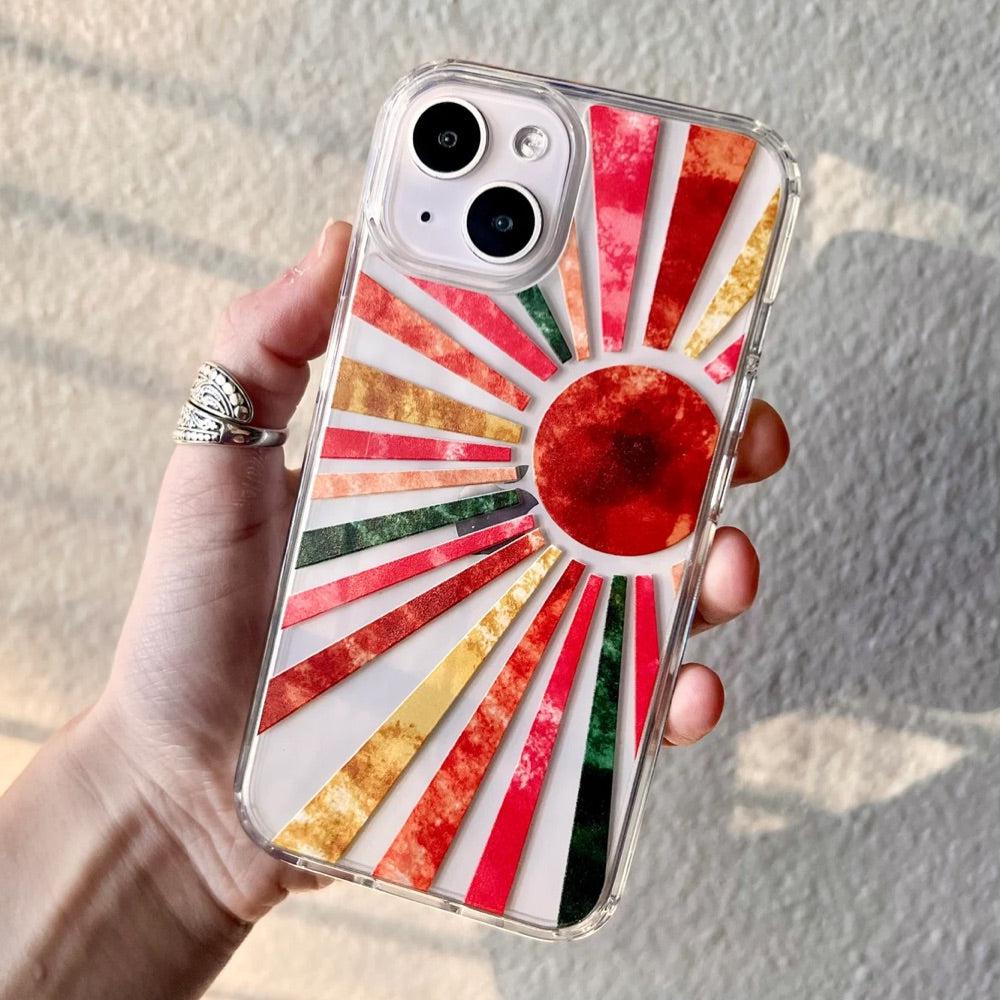 Boho Sun Rays Clear Phone Case for Apple iPhone 15 (& more!)– The Urban ...