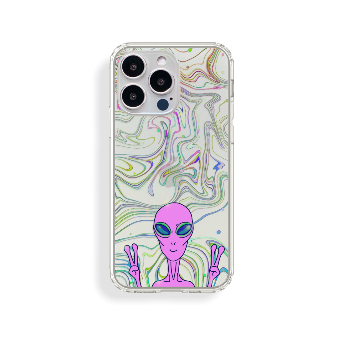 Alien Marble Clear Phone Case for Apple iPhone 15 (& more!)– The Urban ...