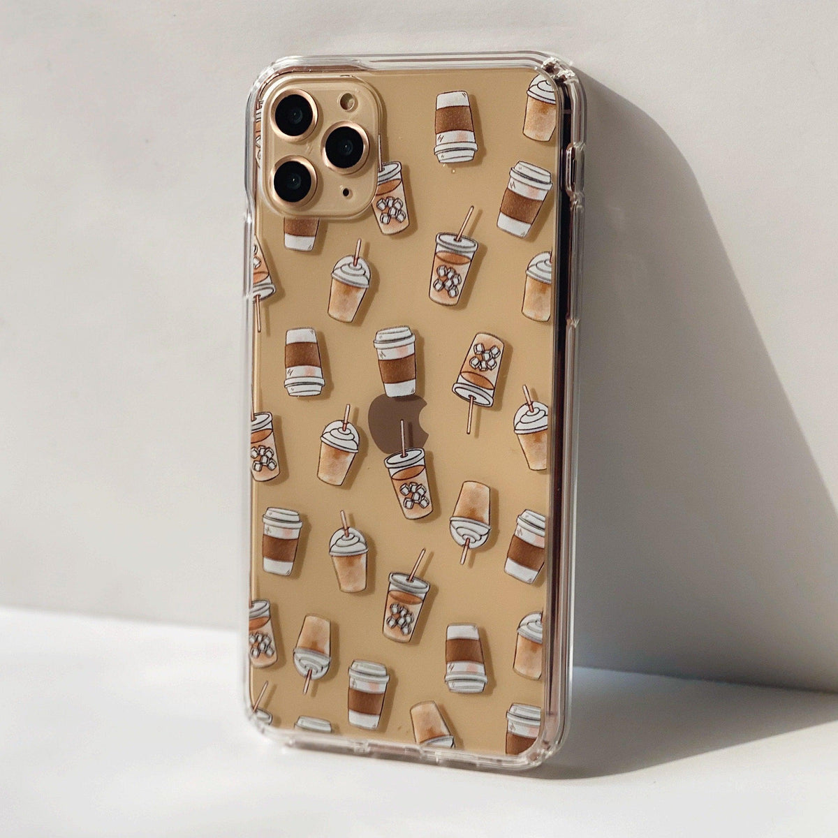 Coffee Cups Clear Phone Case for Apple iPhone 15 (& more!)– The Urban Flair