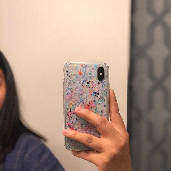 Colorful Paint Splatter Clear Phone Case for Apple iPhone 15 (& more ...