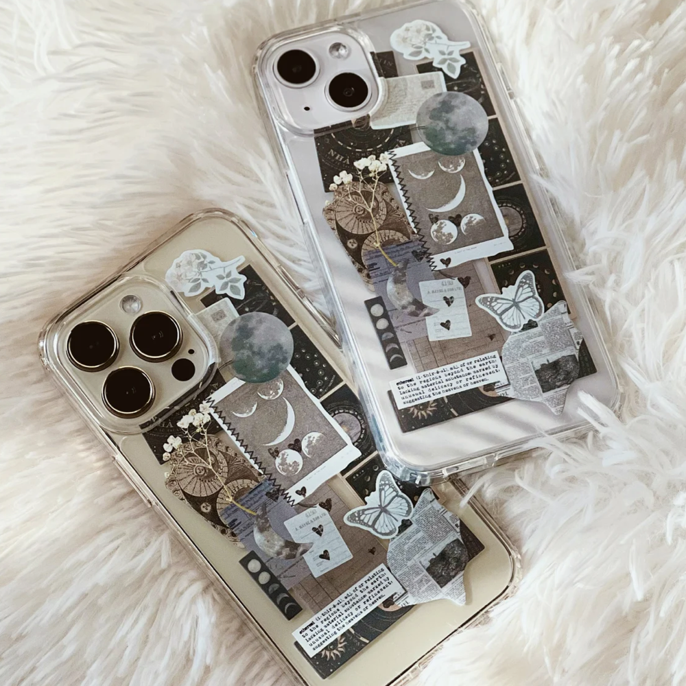 Esoteric Space Scraps Collage Clear Phone Case for Apple iPhone 13– The ...