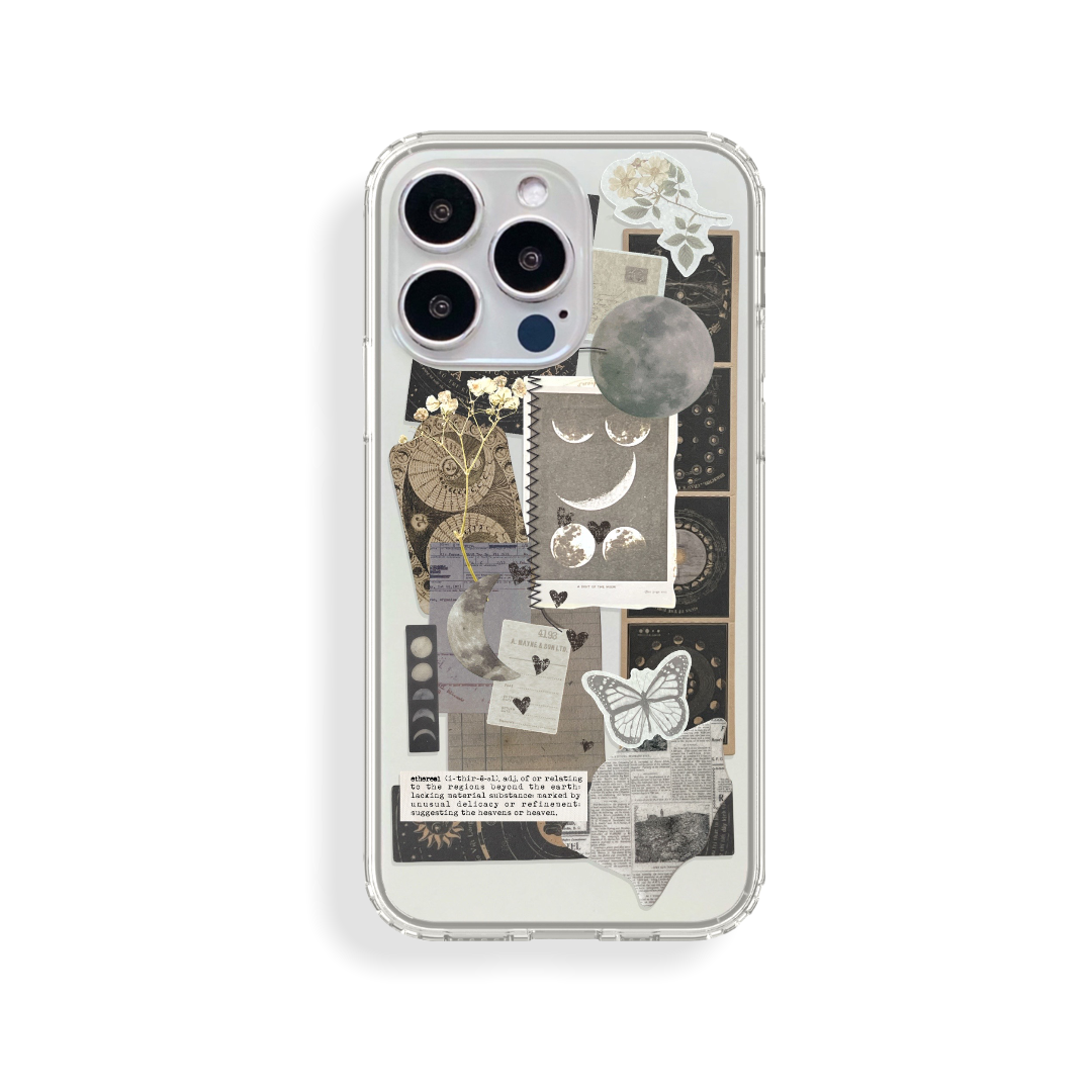 Esoteric Space Scraps Collage Clear Phone Case for Apple iPhone 13– The ...