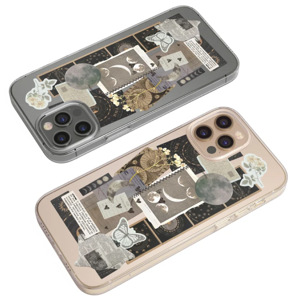Esoteric Space Scraps Collage Clear Phone Case for Apple iPhone 13– The ...