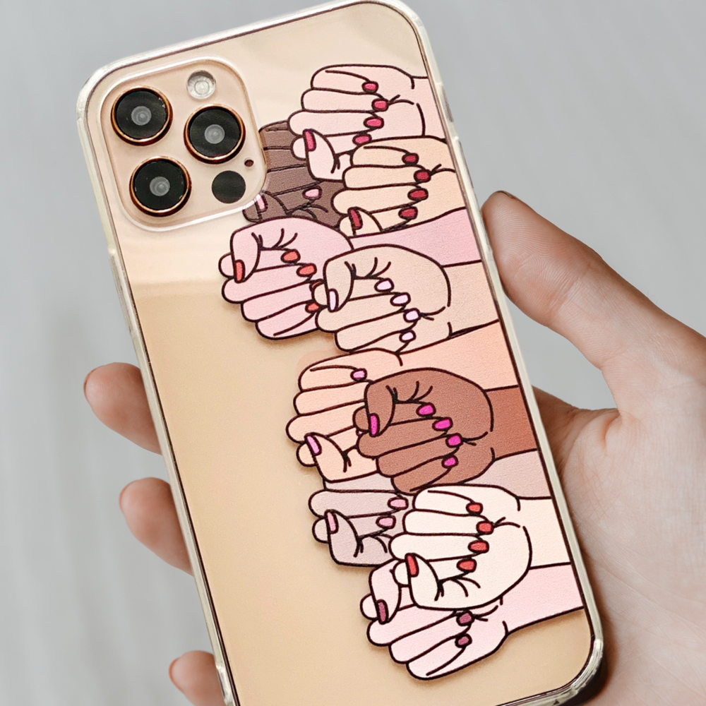 Feminist Fists Clear Phone Case for Apple iPhone 15 (& more!)– The ...