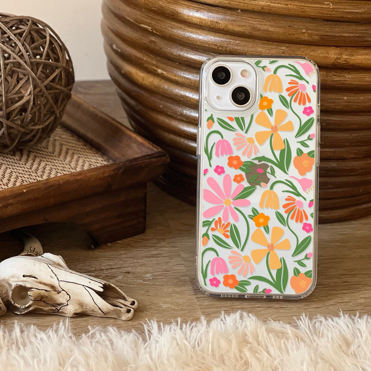 Flower Market Aesthetic Clear Phone Case by The Urban Flair