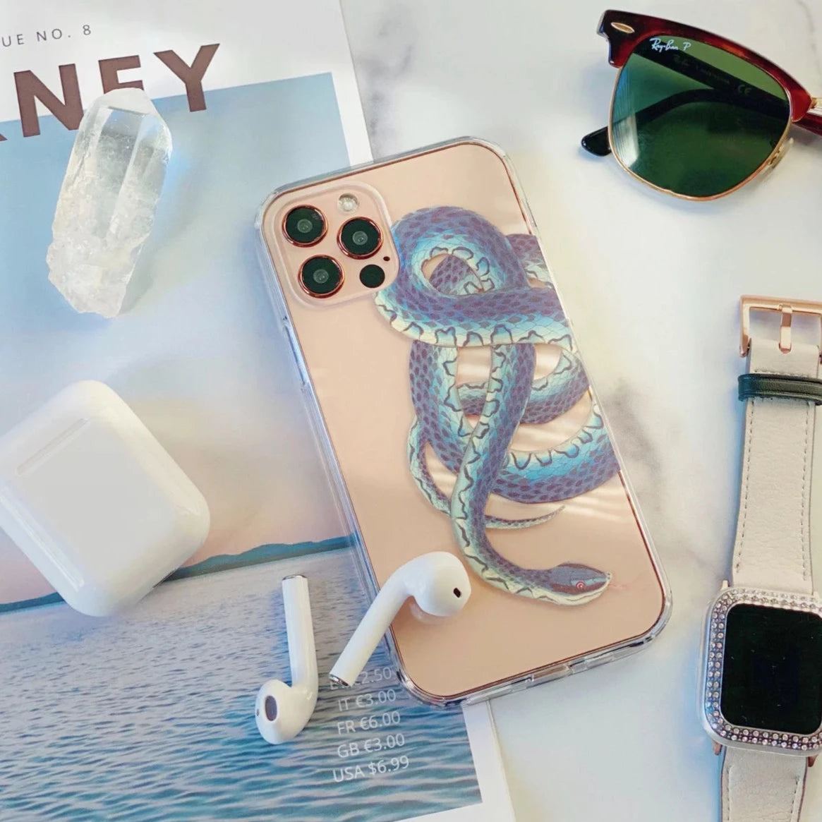 Vintage Snake Clear Phone Case for Apple iPhone 15 (& more!)– The Urban ...