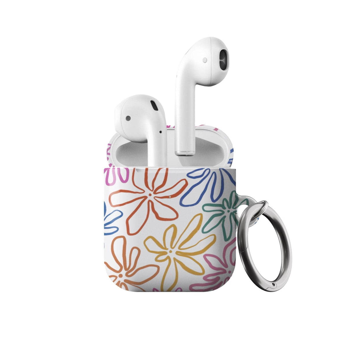 Aesthetic Flower Doodles Air Pods Case by The Urban Flair