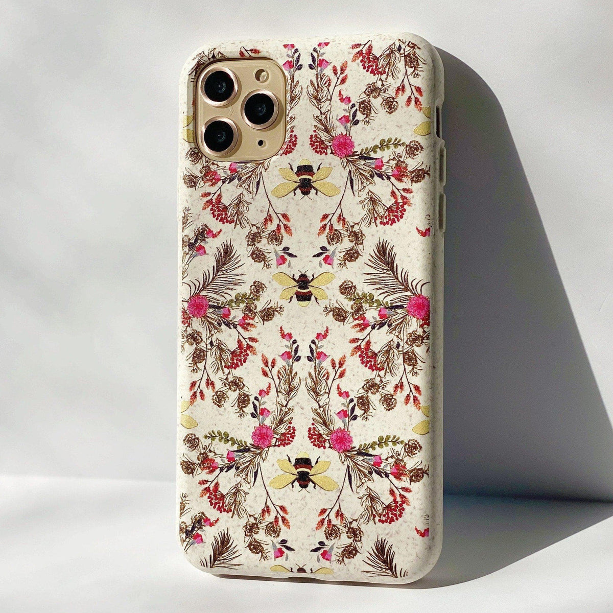 Vintage Bees Eco Biodegradable Phone Case for Apple iPhone 13 (&– The ...