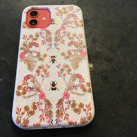 Vintage Bees Eco Biodegradable Phone Case for Apple iPhone 13 (&– The ...